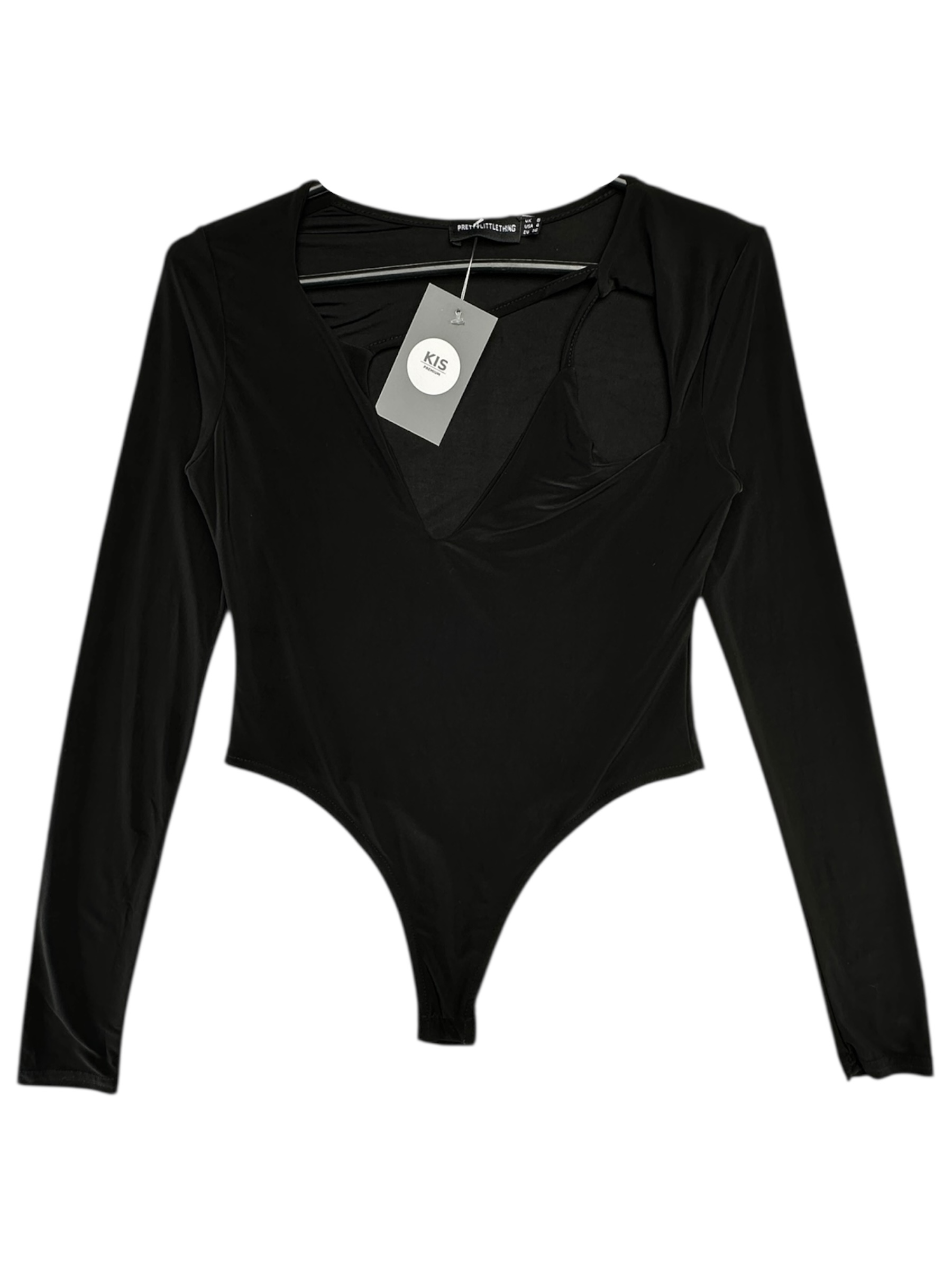 PRETTYLITTLETHING Body Damskie Czarne S - Kispremium